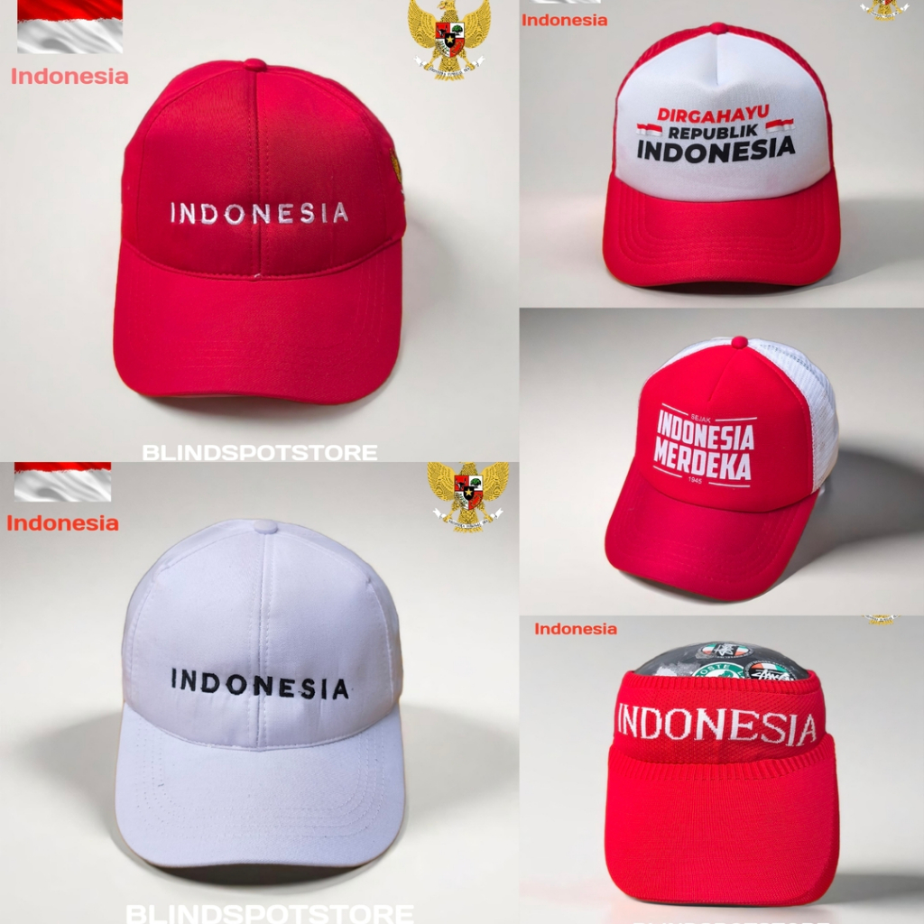 Jual Topi Indonesia Merah Putih | Topi Nasionalisme 17 Agustus ...