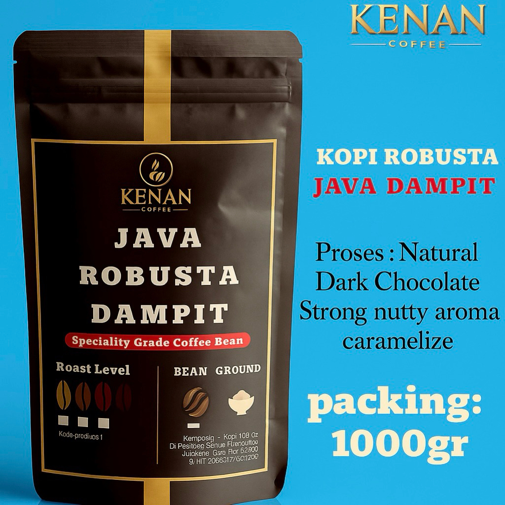 Jual Kenan Coffee JAVA ROBUSTA DAMPIT 1000gr - Biji atau Bubuk | Shopee ...