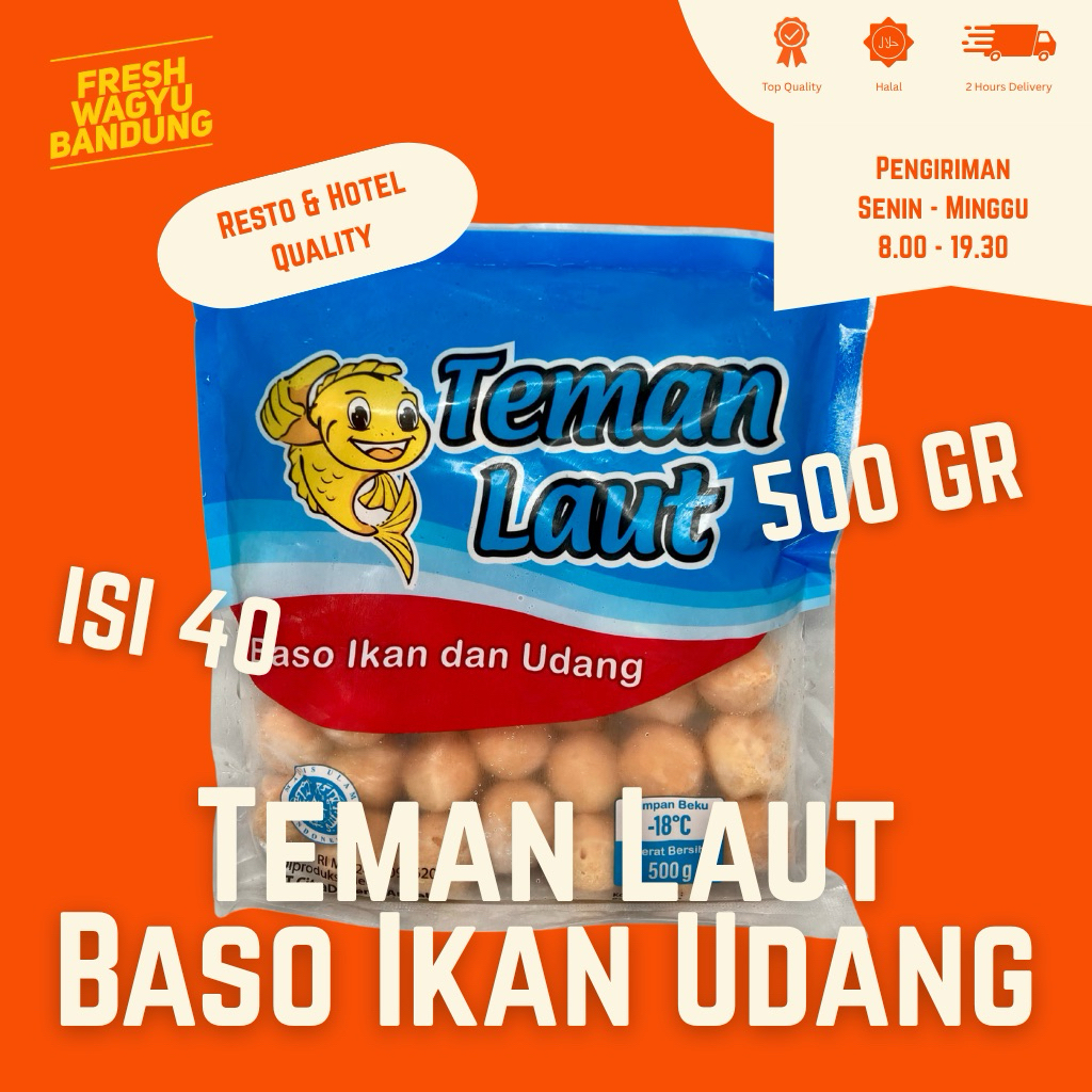 Jual TEMAN LAUT BASO IKAN UDANG Fish Ball Kuah Suki Shabu Steamboat ...