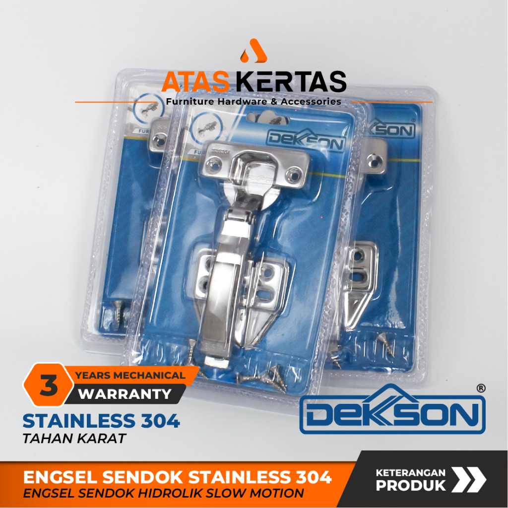 Jual dekkson engsel sendok stainless 304 slowmotion tahan karat dekson ...