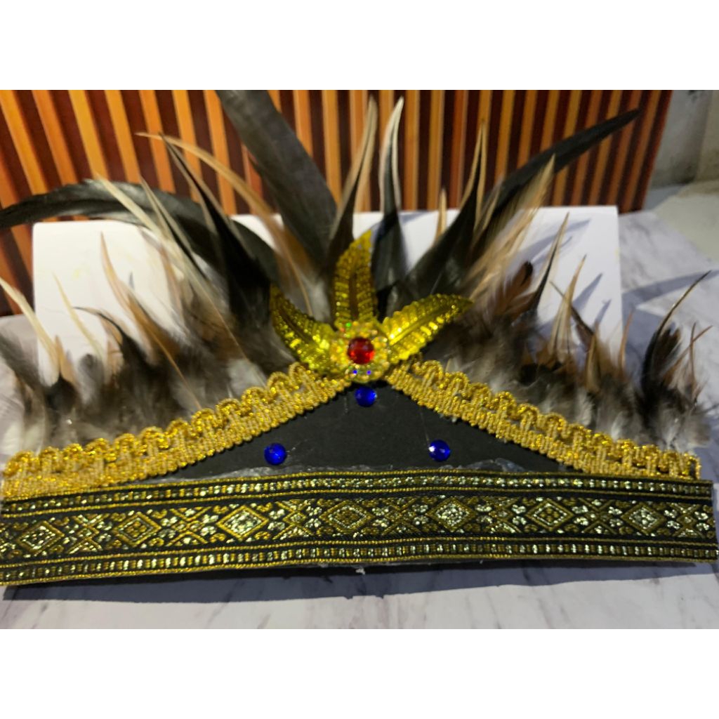 Jual MAHKOTA BULU DAYAK COCOK UNTUK KARTINIAN/KARNAFAL/TARIAN ADAT ...