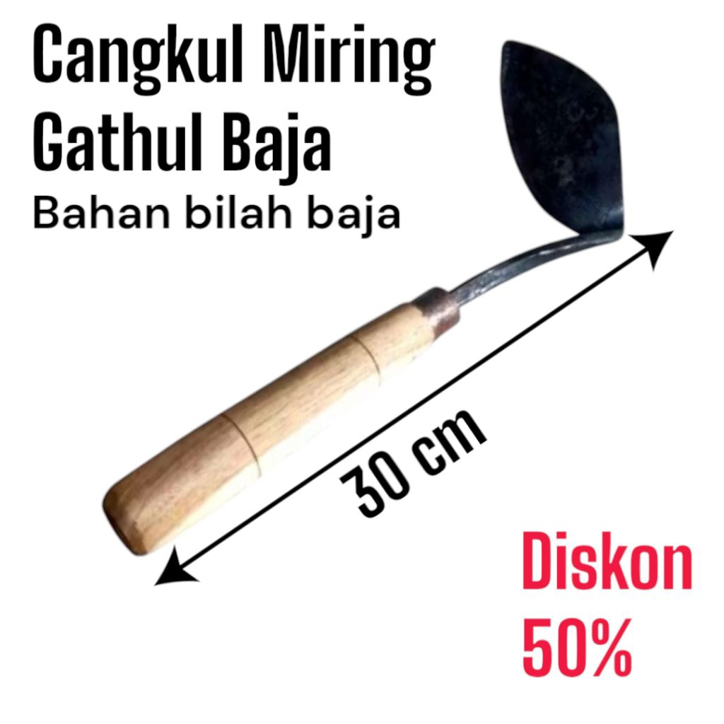 Jual Cangkul Koret Rumput Gathul Baja Asli Miring Koret Rumput ...