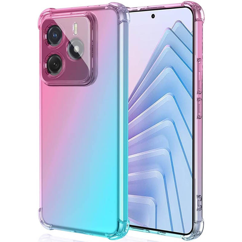 Jual Shock Gradient Case Xiaomi RedMi Note 14 5G - Rainbow TPU Clear ...