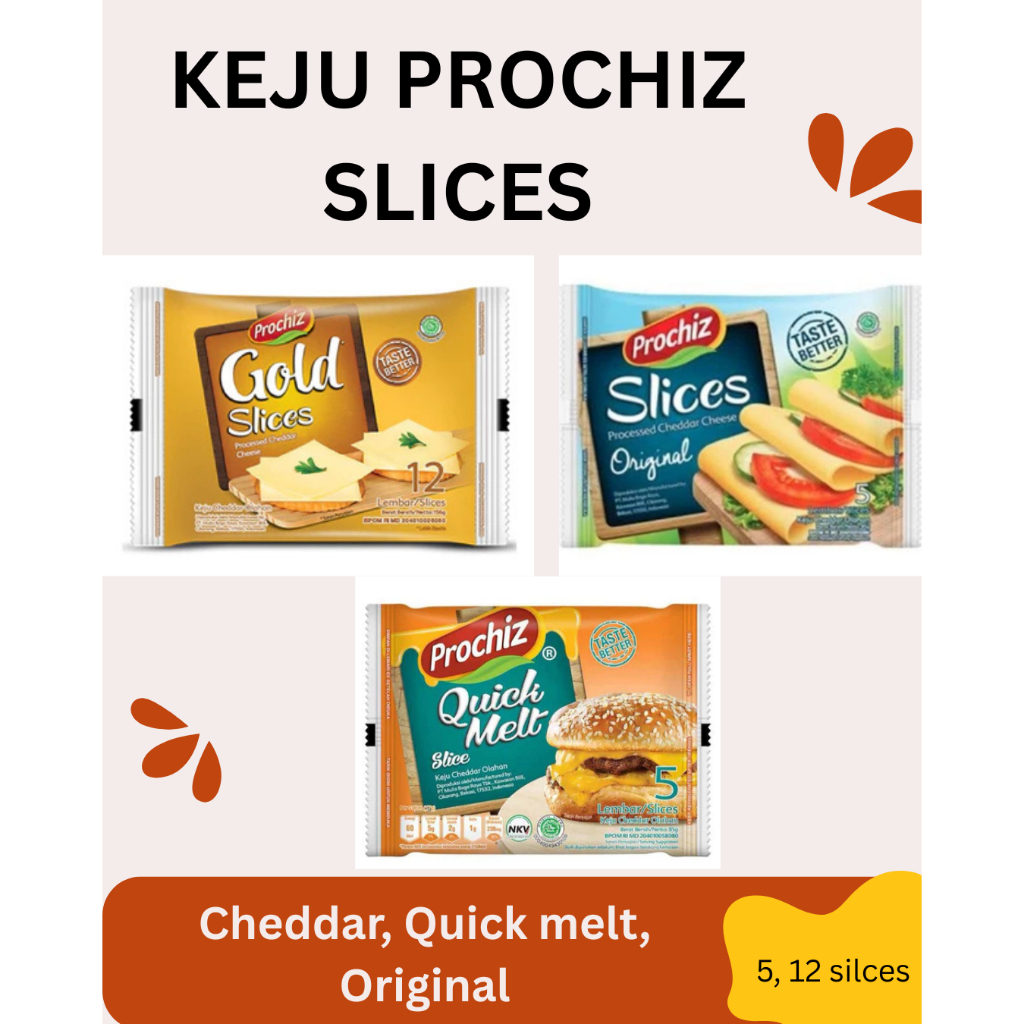 Jual prociz keju slice lembaran original gold Quick Melt Cheddar ...