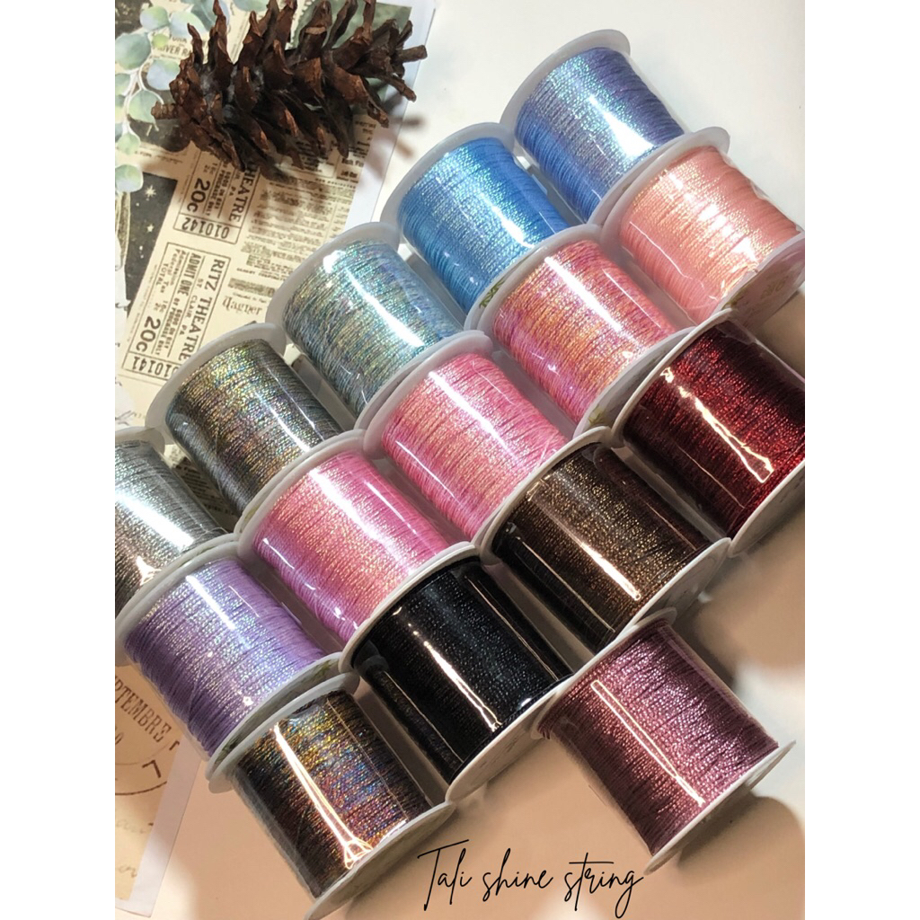 Jual Tali shine string ukuran 0,6mm (1roll) | Shopee Indonesia