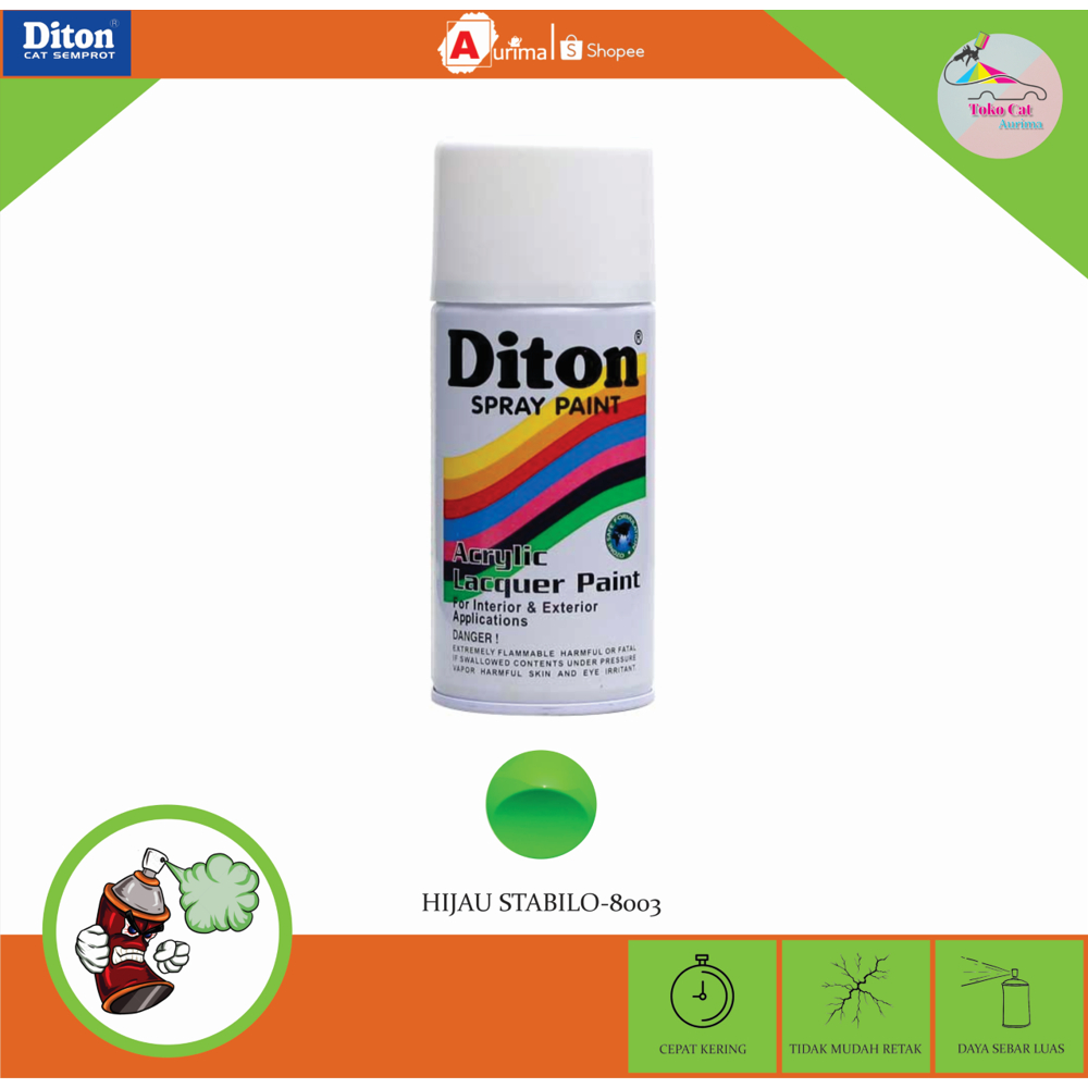 Jual PILOX CAT SEMPROT DITON STABILO GREEN-8003 300CC ORIGINAL DITON ...