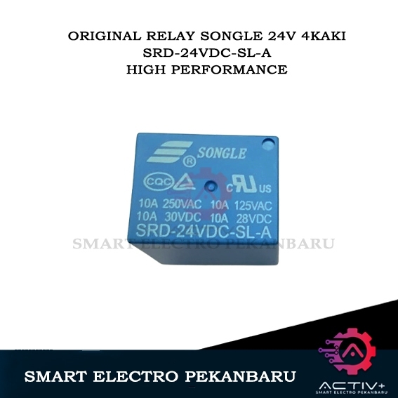Jual ORIGINAL SONGLE 4PIN 24V SRD-24VDC-SL-A 10A RELAY 4 PIN T73 DC ...