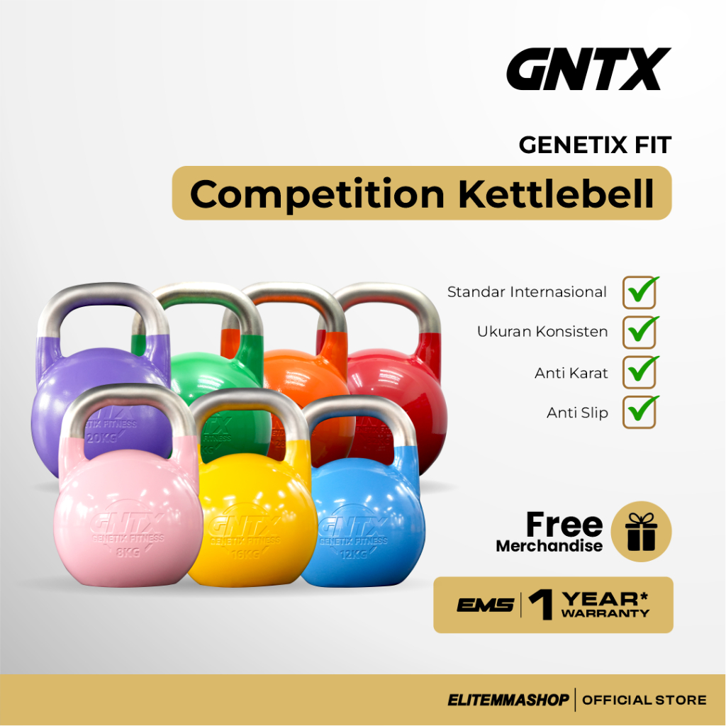 Jual GENETIX FIT Competition Kettlebell Fitness | Shopee Indonesia