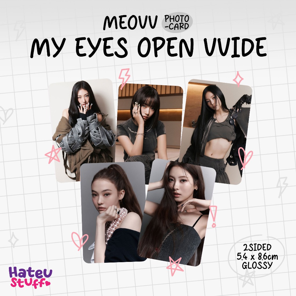 Jual MEOVV Unofficial Photocard MY EYES OPEN VVIDE + Selca | Shopee ...