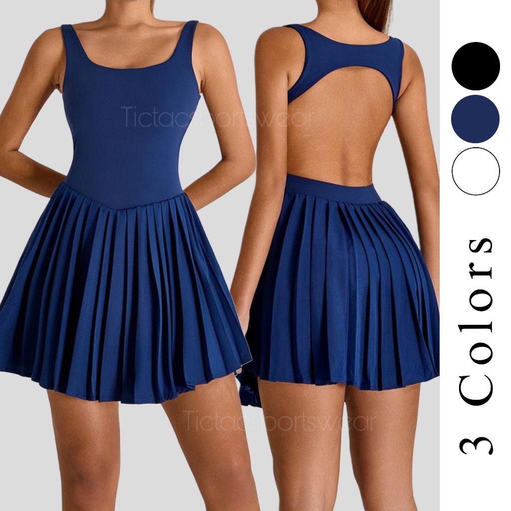 Jual ALEXA PADEL TENNIS DRESS WITH SHORT / SETELAN DRESS OLAHRAGA GOLF ...