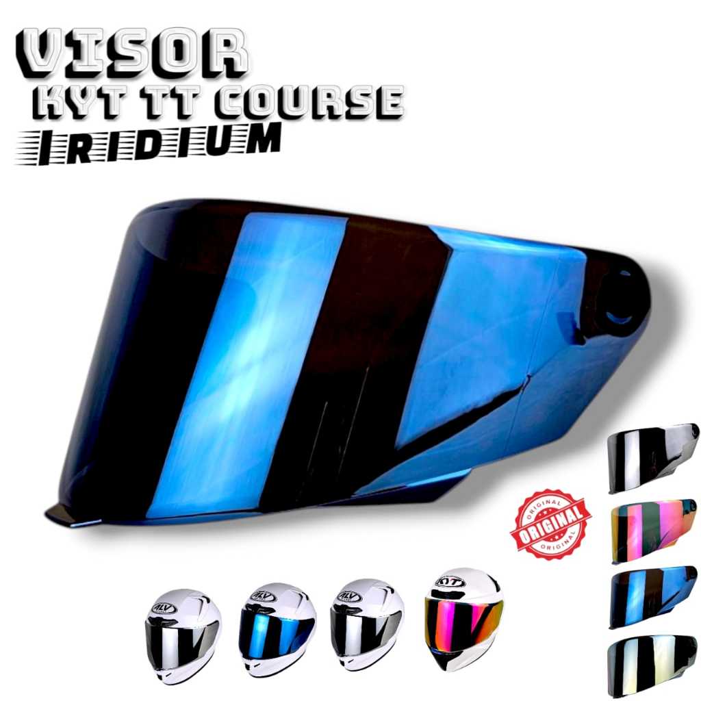 Jual VISOR KYT TT COURSE | VISOR IRIDIUM TTC | Shopee Indonesia