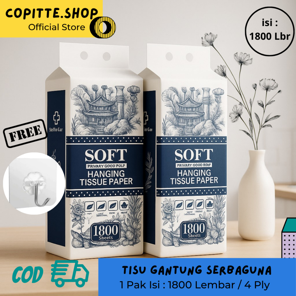 Jual Promo Tisu Murah 1800 Lembar Tissue Gantung Serbaguna Tisu Dapur ...