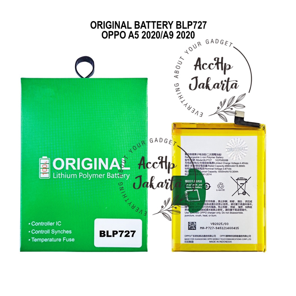 Jual Battery Batre A9 2020 / A5 2020 BLP727 BLP 727 Baterai Batrai ...