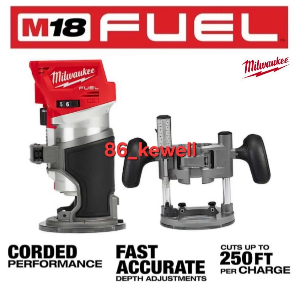 Jual MILWAUKEE M18 2723-20 FUEL Compact Router + Milwaukee Laminater ...