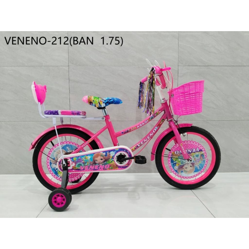 Jual Sepeda mini anak perempuan 12 inch 3 SD 5 tahun OJOL LINK MINI12 ...