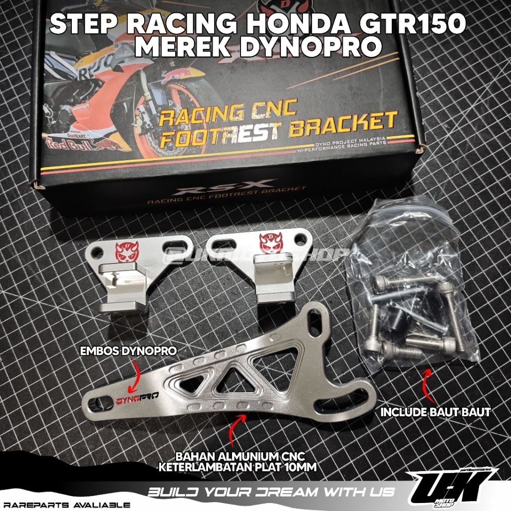 Jual step racing belakang honda gtr150 rs150 sonic 150 dynopro | Shopee ...
