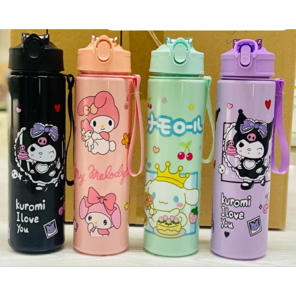 Jual TOKOKITA Botol Minum Anak Labubu Sanrio Capy Bara Kapasitas 900ML ...