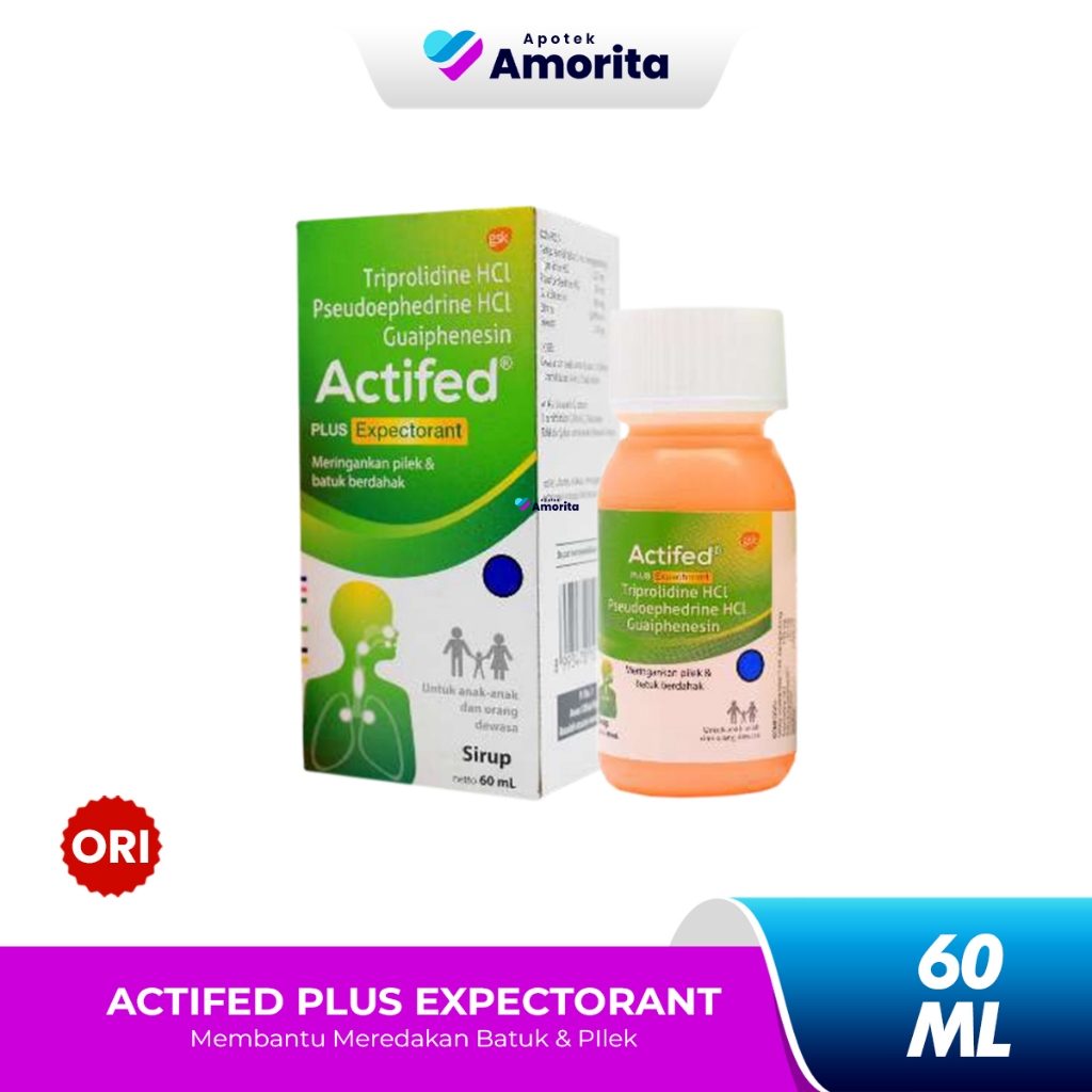 Jual Actifed Plus Expectorant Sirup isi 60 ml - Obat Batuk Berdahak ...