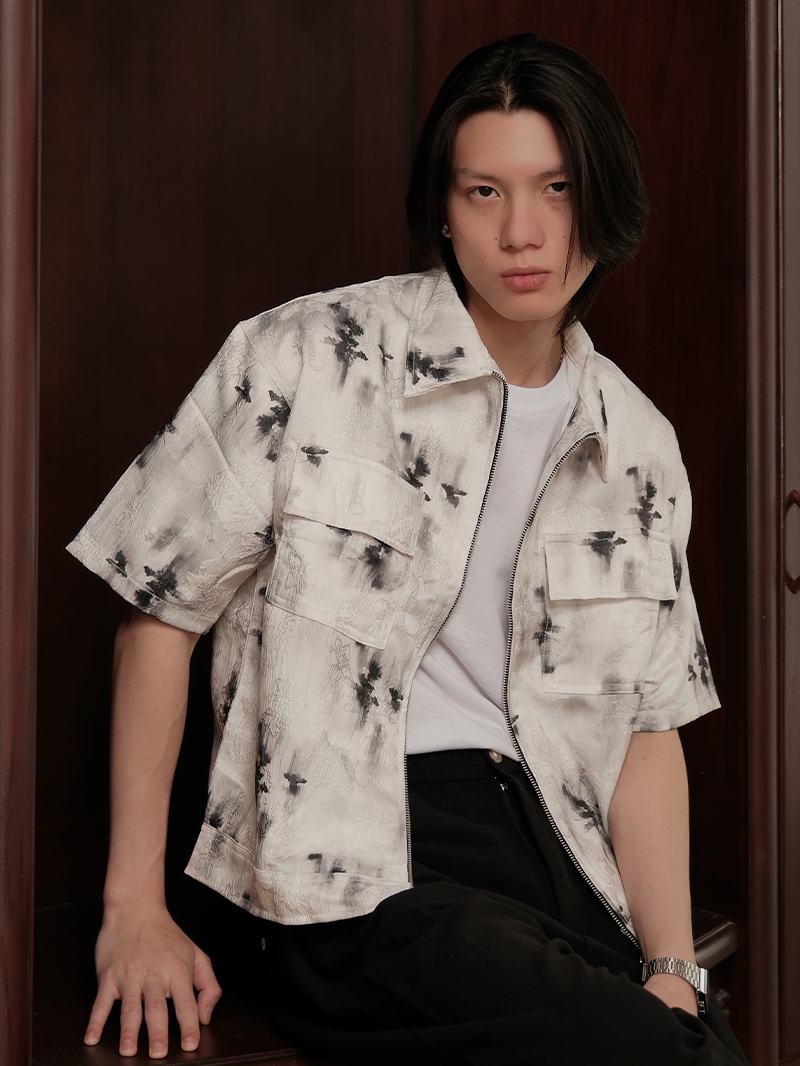 Jual Hamata Studios - Sartorial Zip Boxy Shirt | Shopee Indonesia