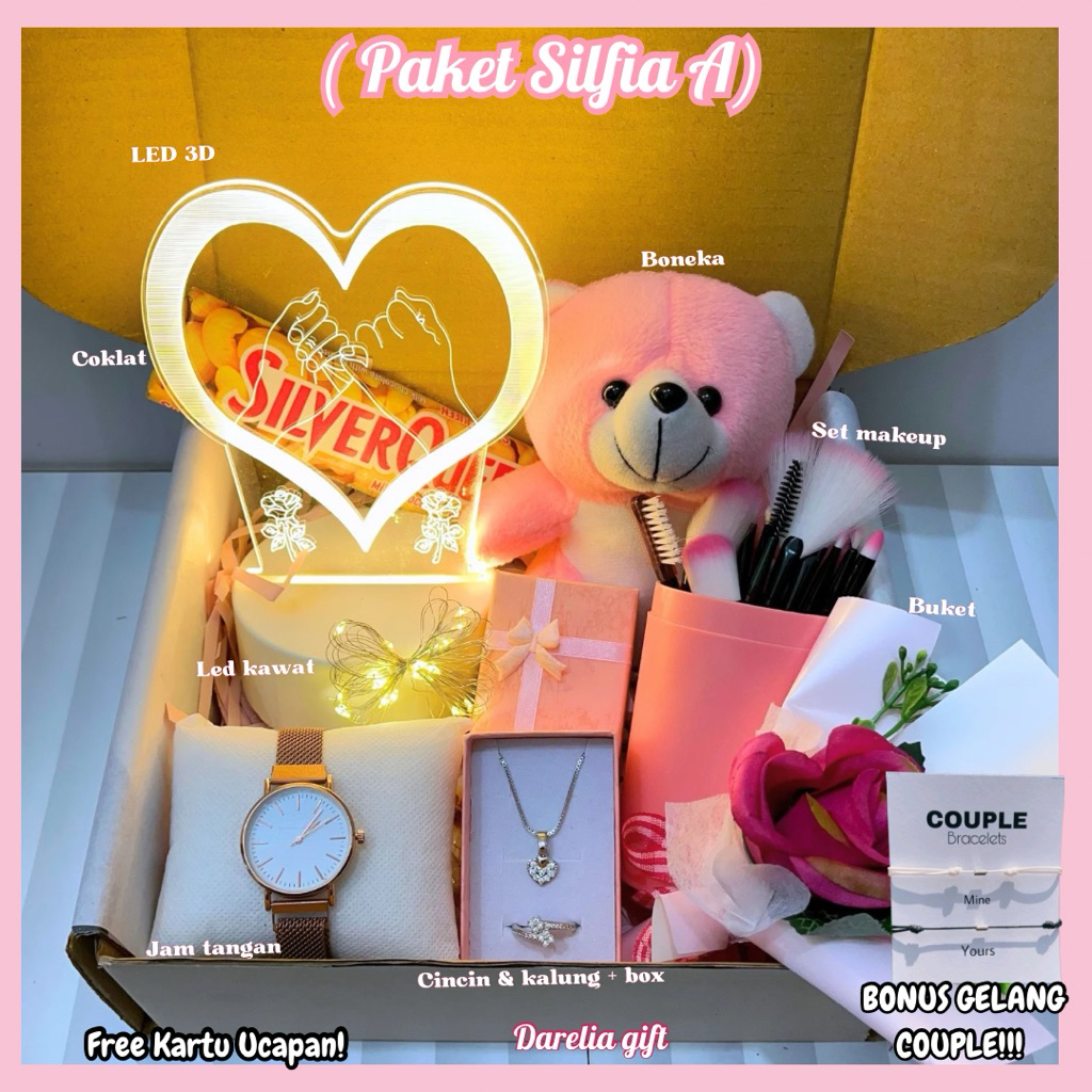 Jual [PAKET SILFIA] Kado Hampers Ulang tahun Cewek Kado Romantis Pasangan Kado Wisuda ...