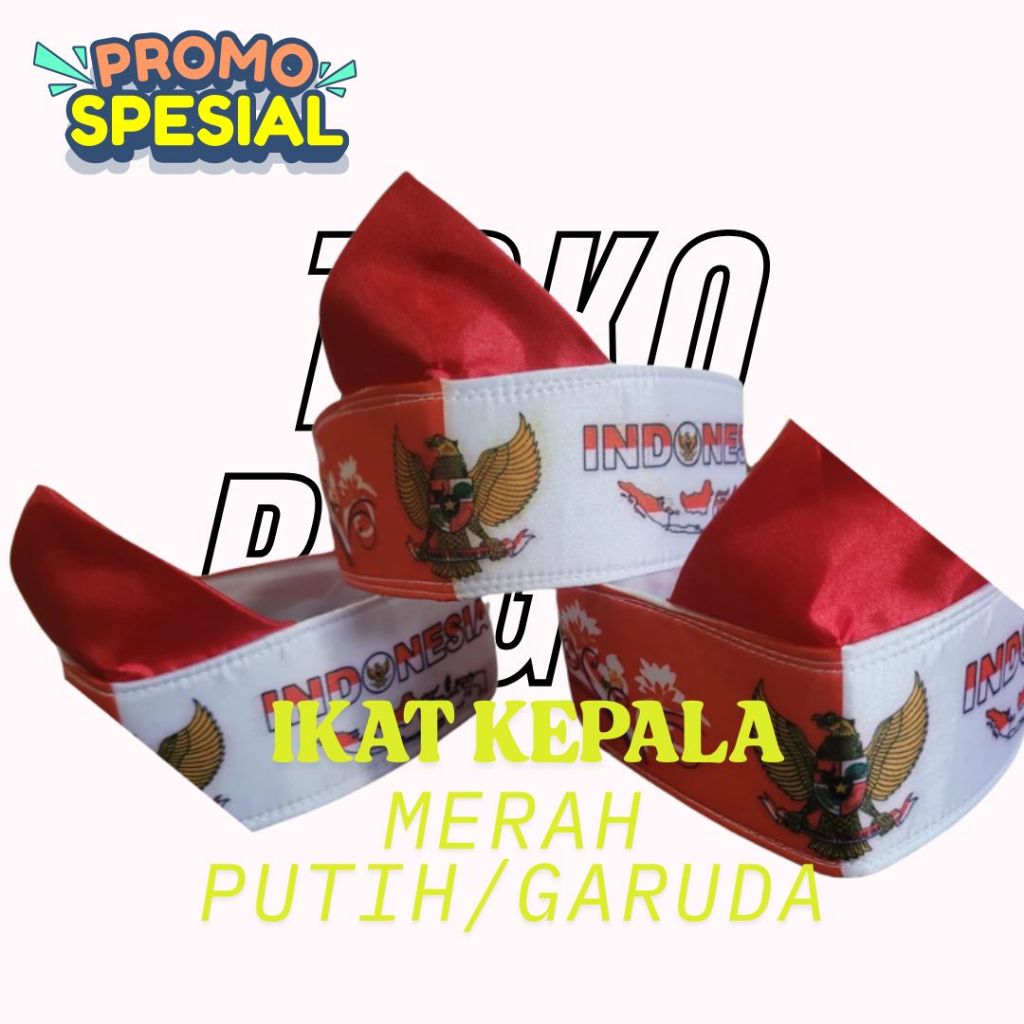 Jual IKAT KEPALA MERAH PUTIH GARUDA / UDENG / BLANGKON GARUDA MERAH ...