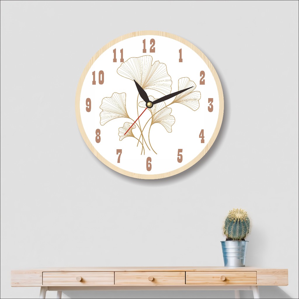Jual Jam dinding Ruang Tamu Kamar Rumah Modern Tema NORDIC Kayu F56 ...