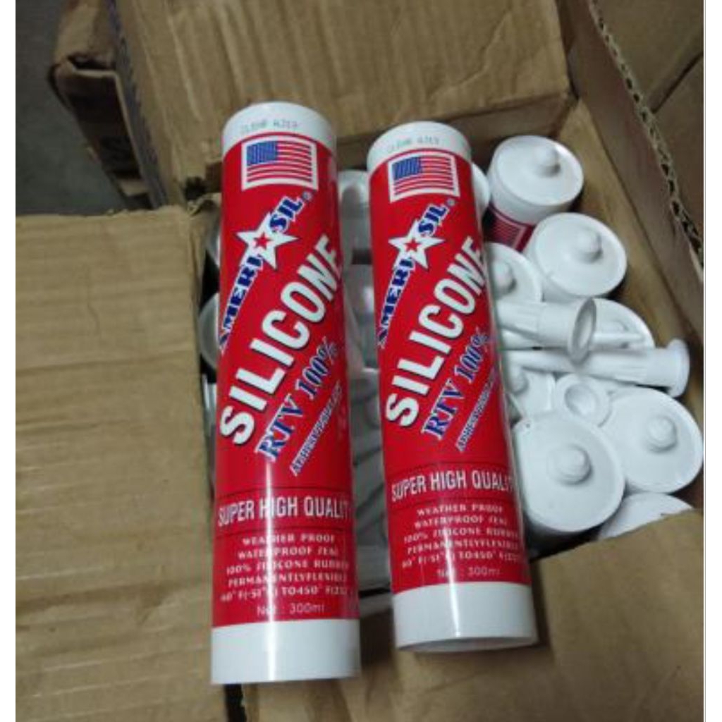 Jual LEM SILICONE RTV 100% ADHESIVE SEALANT 300ML | Shopee Indonesia