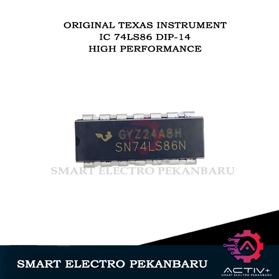 Jual ORIGINAL IC 74LS86 DIP-14 TEXAS INSTRUMENT 7486 XOR LOGIC GATE ...