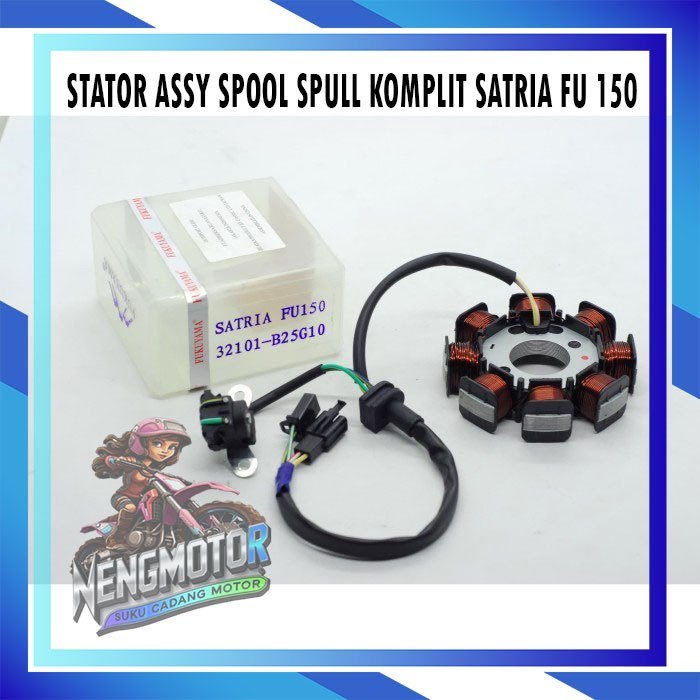 Jual STATOR ASSY SPOOL SPULL KOMPLIT SATRIA FU 150 - FUKUYAMA | Shopee Indonesia