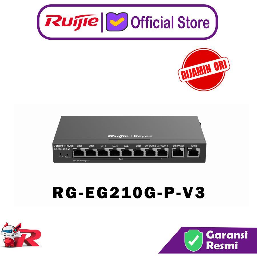 Jual Ruijie Reyee RG-EG210G-P-V3 EG210GP-V3 10 Port Gigabit Cloud ...
