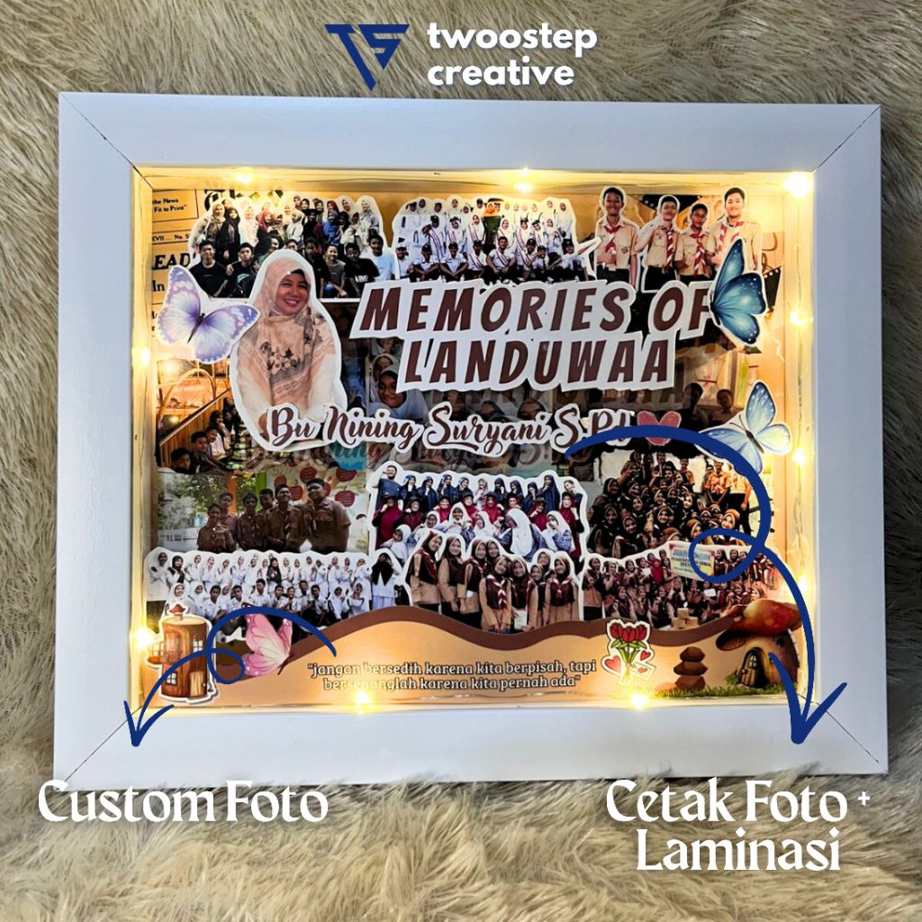 Jual Twoostep Gift Frame 3D/Scrafframe 3D Hadiah Wisuda, Ulang Tahun ...