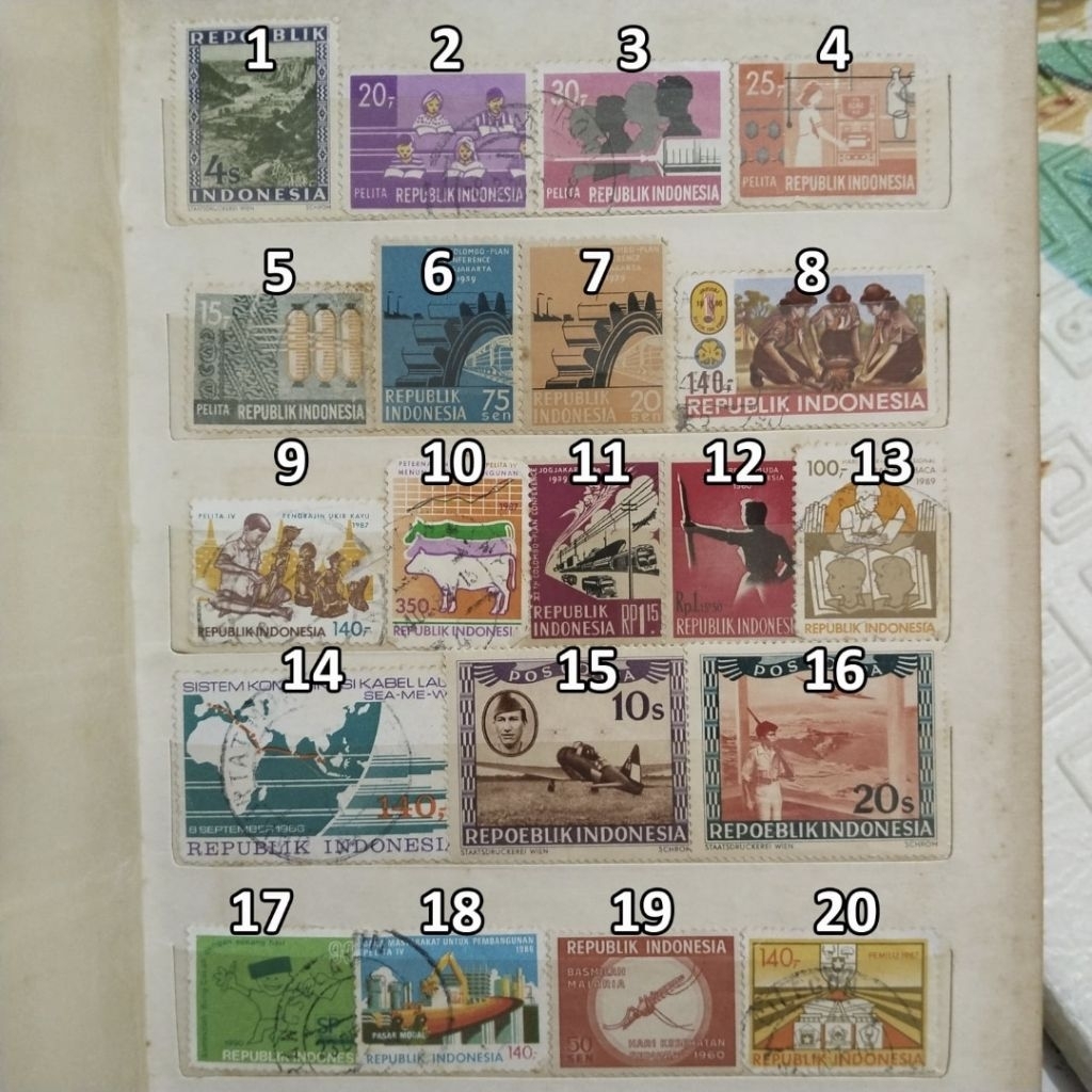 Jual Perangko Lama Indonesia, Perangko Kuno Vintage Terawat PART 1 ...