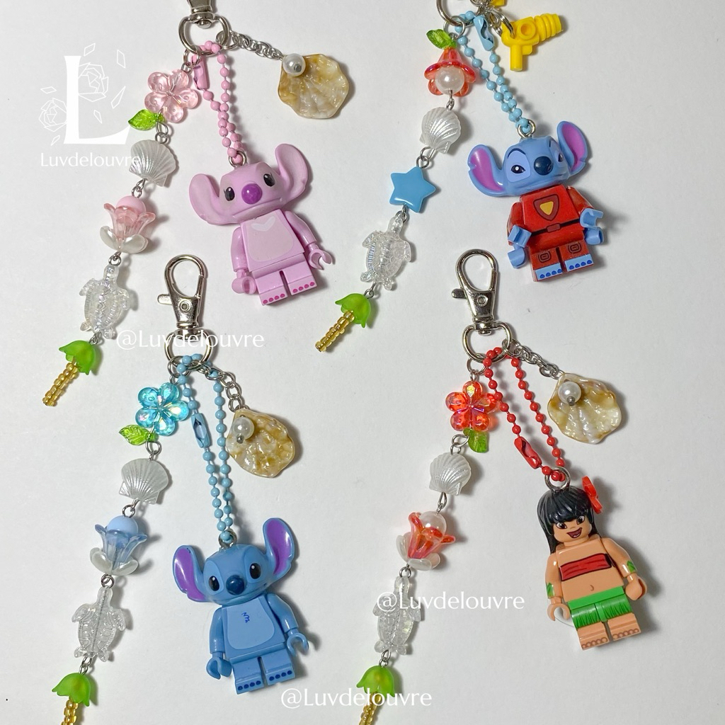 Jual LILO AND STITCH MINI FIGURE BAGCHARM BAG CHARM KEYCHAIN ANGEL ...