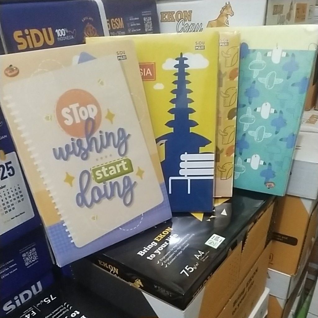 Jual sinar dunia buku tulis sidu Maxi ukuran boxy B5 42 lembar - pak ...