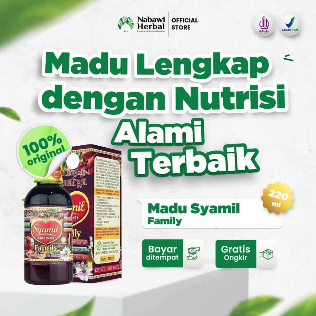Jual SYAMIL FAMILY - Dates Honey Madu Keluarga 200ml | Shopee Indonesia