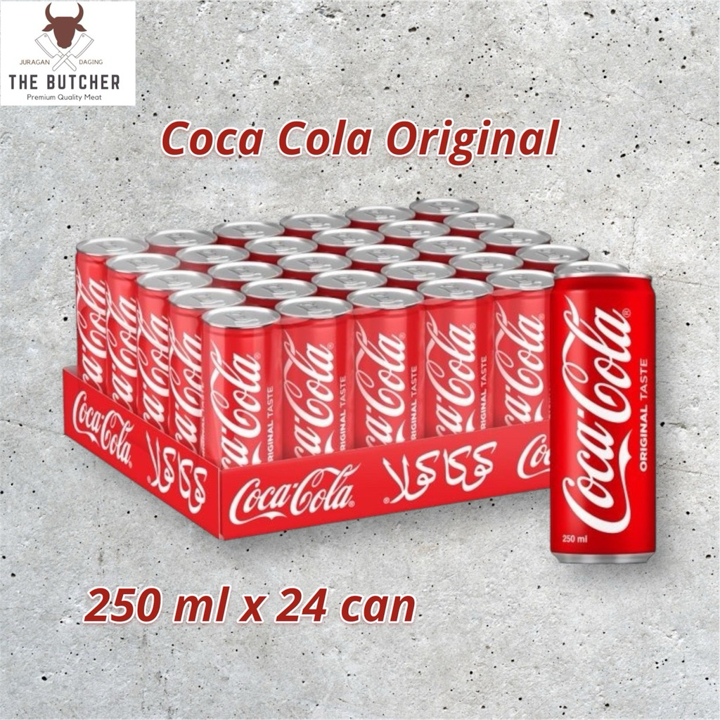 Jual COCA COLA ORIGINAL CAN 250ml (24's x 250ml) / 1 krat / Minuman ...
