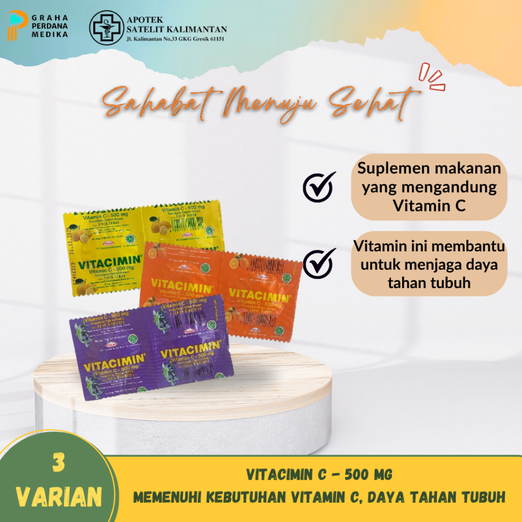 Jual VITACIMIN C TAB 500 MG - Membantu Memenuhi Kebutuhan Vitamin C ...