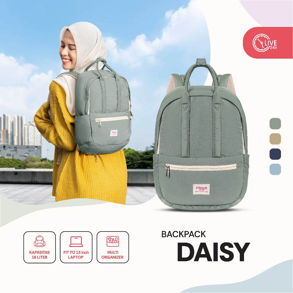 Jual Evernext Women - Tas Ransel Sekolah Wanita Backpack Kuliah Cewek ...