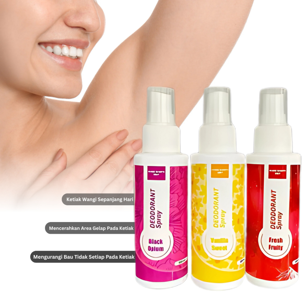 Jual Deodorant Spray Zrey Whitening 100ml - Deo Spray - Deodorant Tawas ...