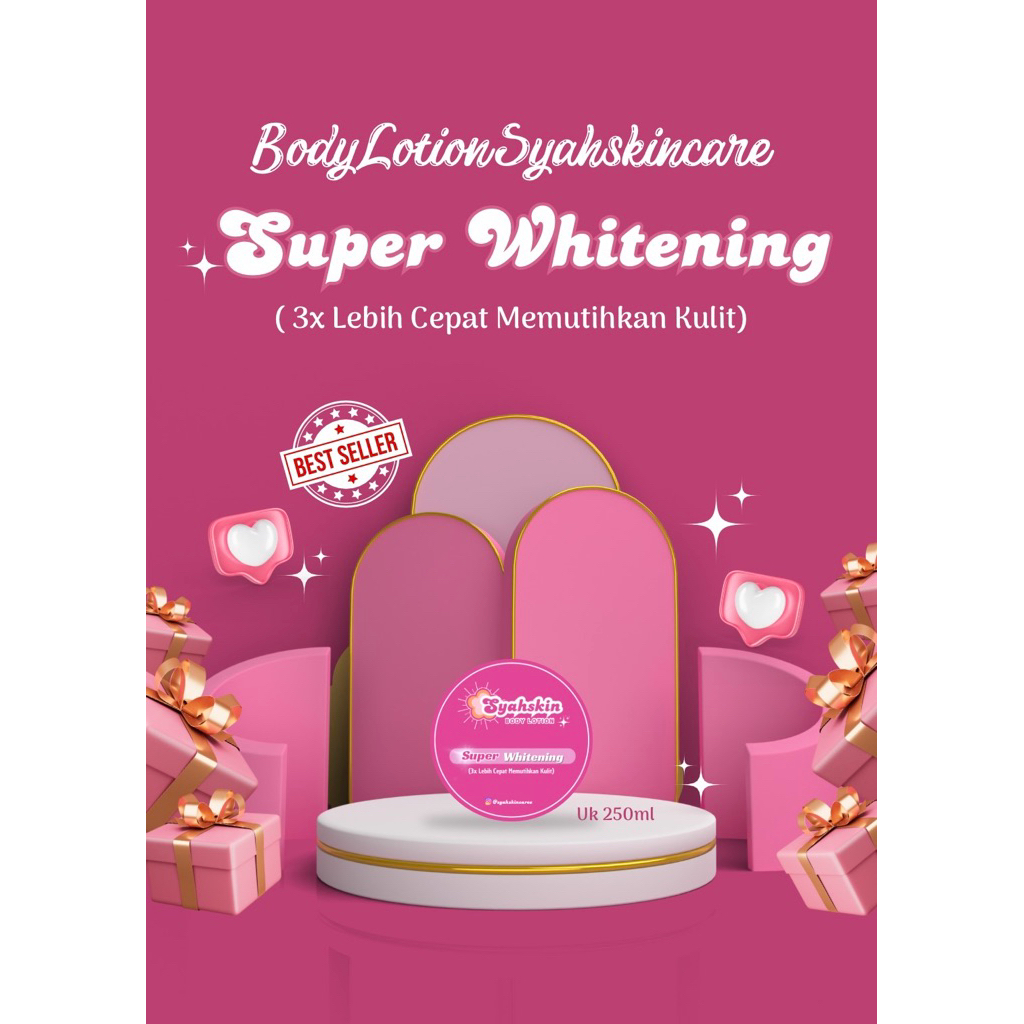 Jual SUPER WHITENING BODY LOTION SYAHSKINCARE UNTUK KULIT NORMAL ...