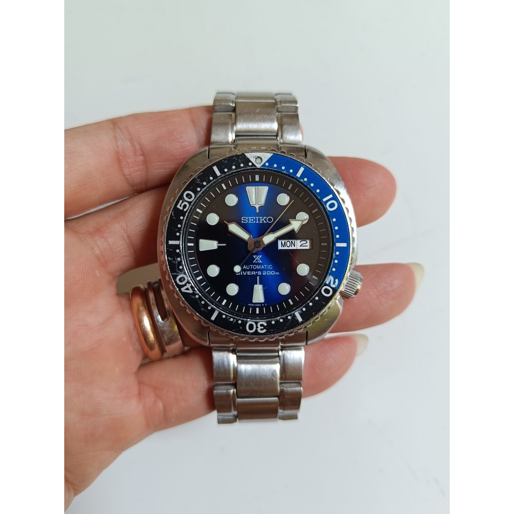 Jual Seiko Prospex Turtle Batman 200M Divers Watch SRPC25K1 original ...