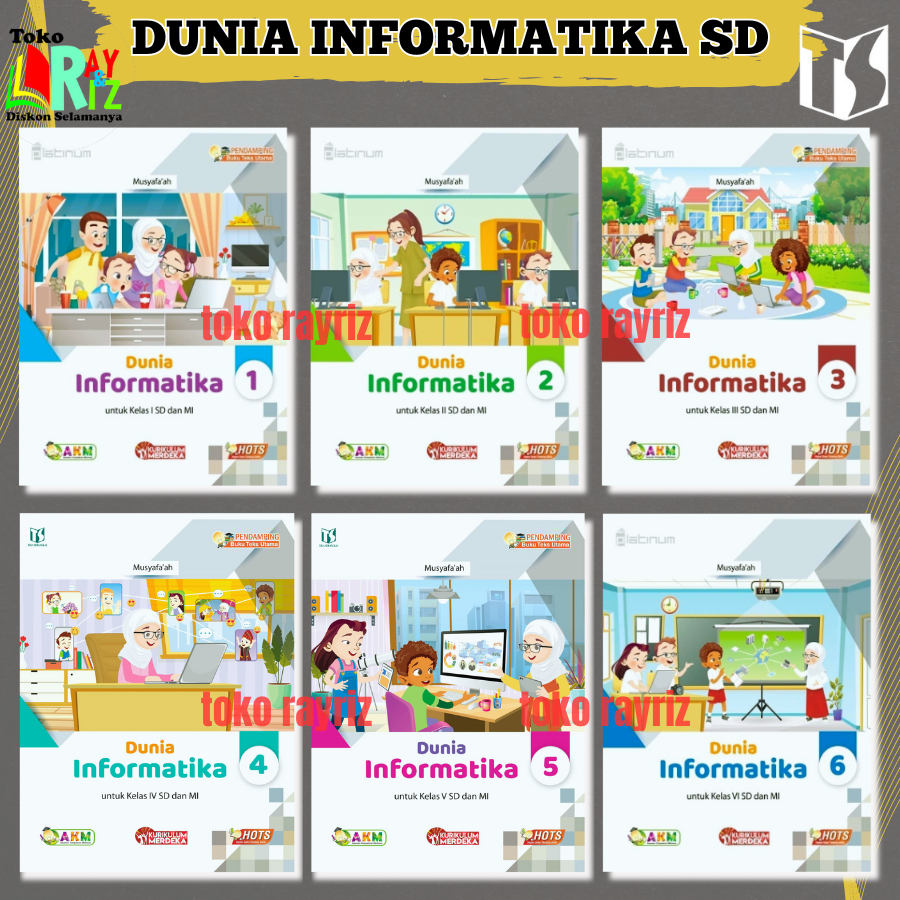 Jual PLATINUM Buku Dunia Informatika Kelas 1 2 3 4 5 6 SD / MI Dunia ...
