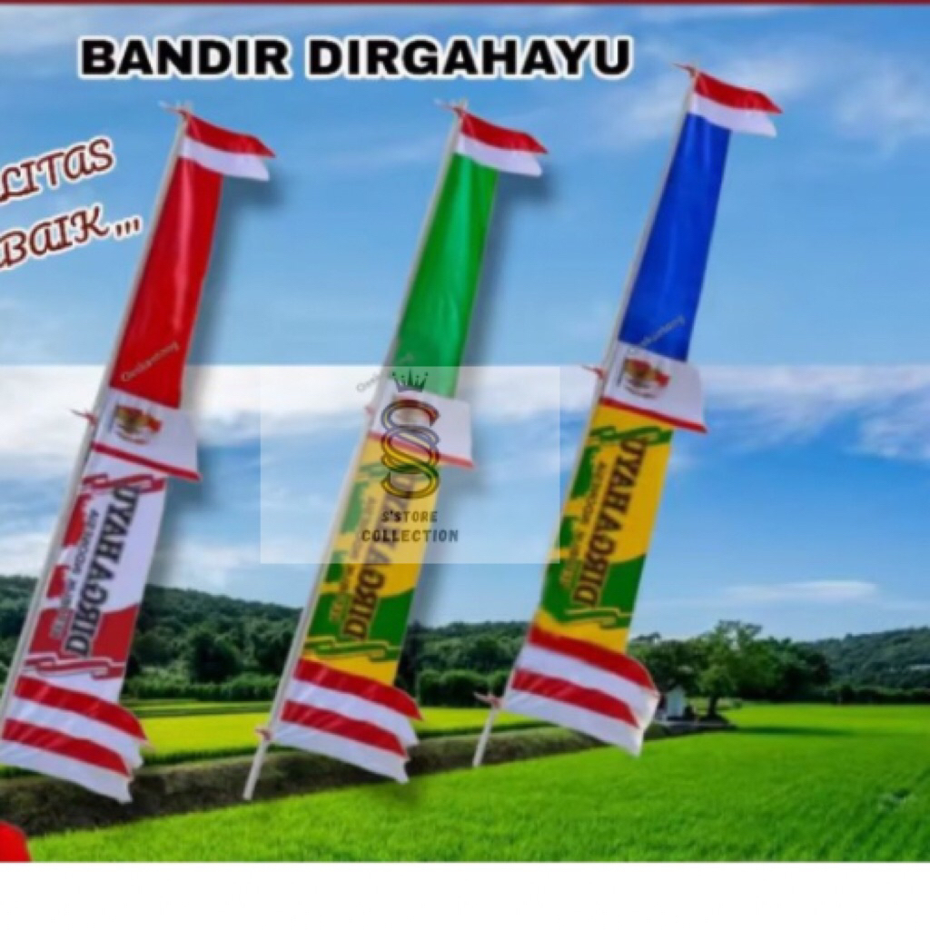 Jual Bendera bandir/bendera umbul umbul jumbo 4 meter | Shopee Indonesia