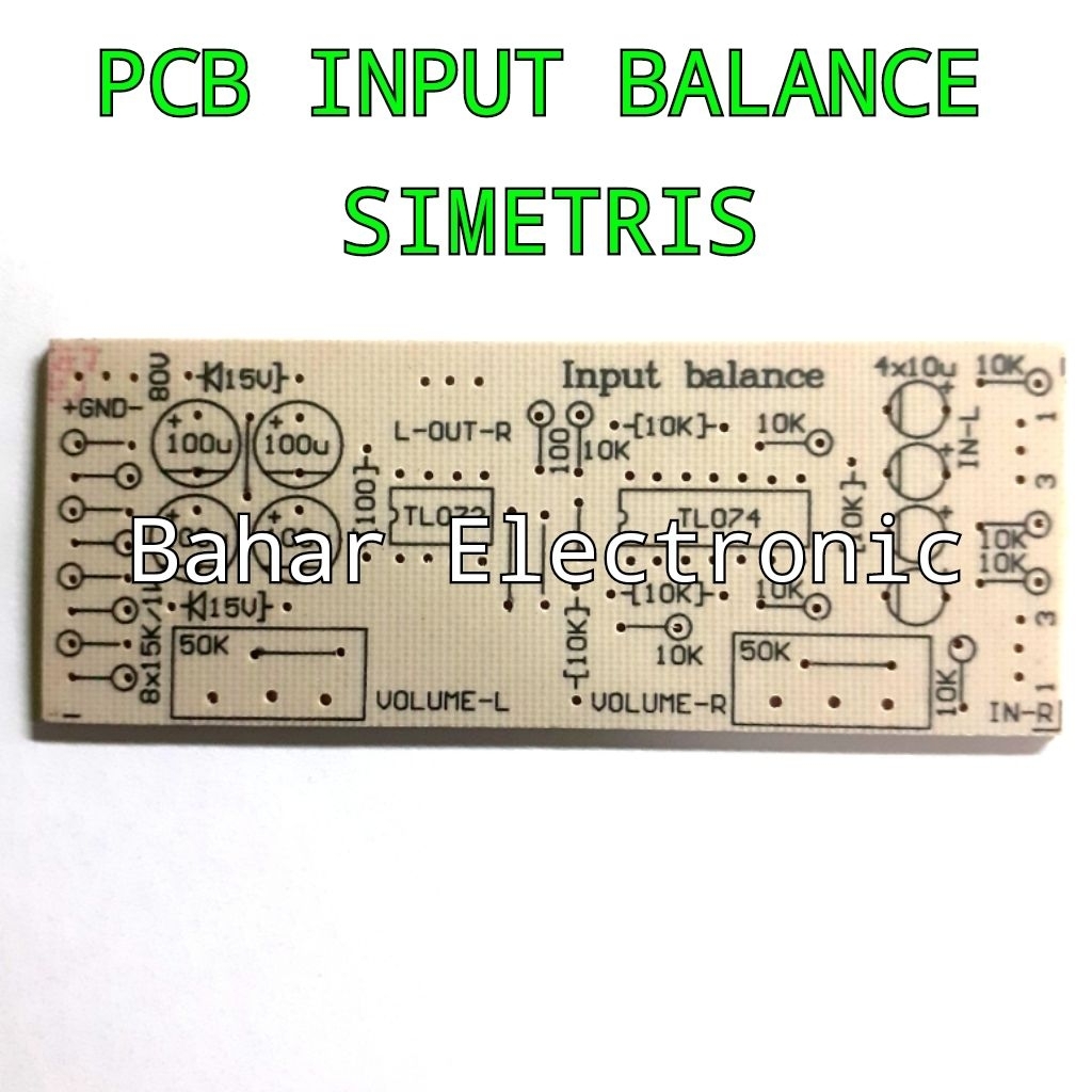 Jual PCB Input Balance Simetris IC TL074 | Shopee Indonesia