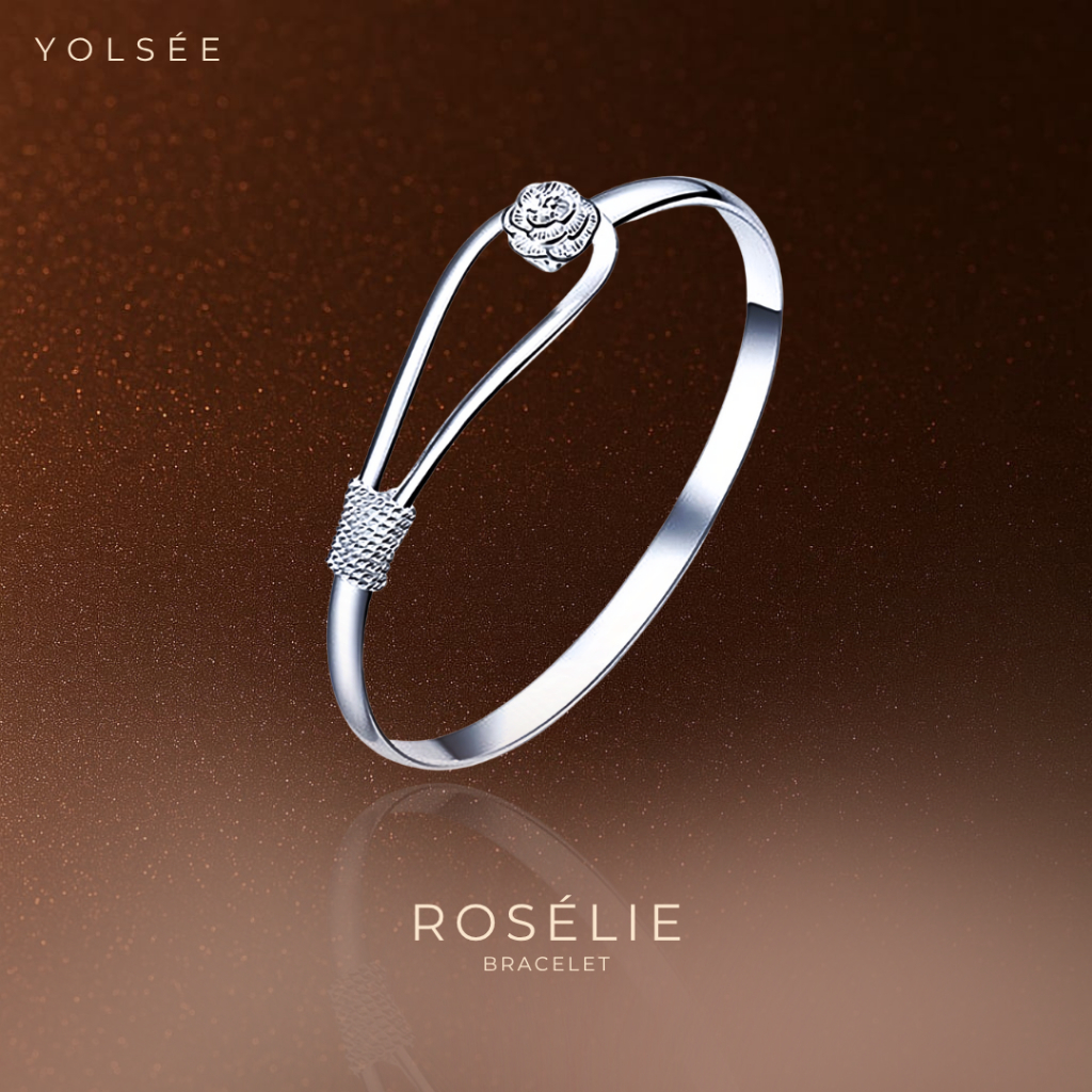 Jual ROSELIE by YOLSEE Gelang Tangan Perhiasan Wanita Silver Jewelry ...