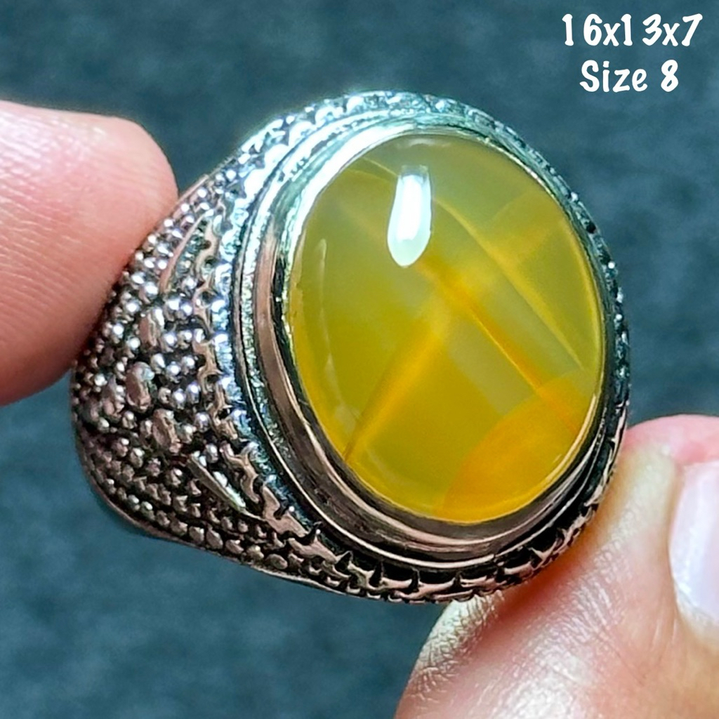 Jual Cincin Batu Akik Natural Baturaja Tapak Jalak Kalacakra X Giwang ...