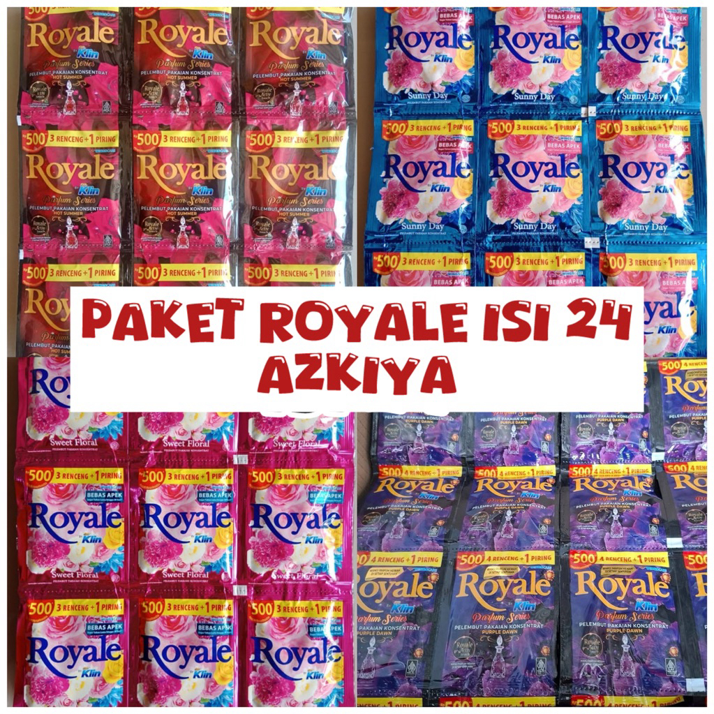 Jual Pewangi Royale Isi 24 Sachet 2 Renceng All Varian | Shopee Indonesia