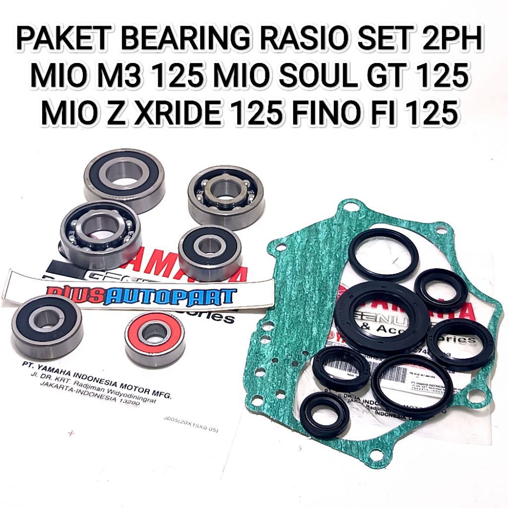 Jual BEARING BERING RASIO + SEAL KOMPLIT + PACKING GARDAN YAMAHA MIO M3 MIO SOUL GT 125 MIO Z X ...