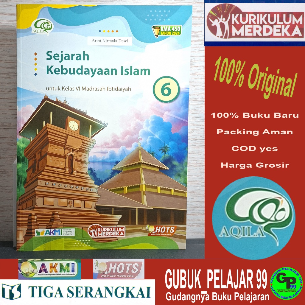Jual Sejarah Kebudayaan Islam (SKI) Kelas 6 Madrasah Ibtidaiyah (MI) PT Tiga Serangkai (AQILA ...