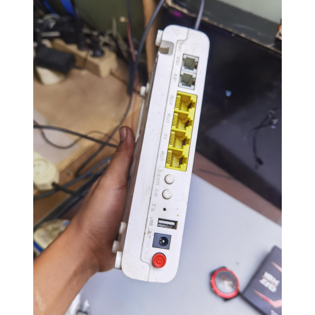 Jual Zte ZXHN F660 port biru non antena gpon onu / gpon router wifi | Shopee Indonesia